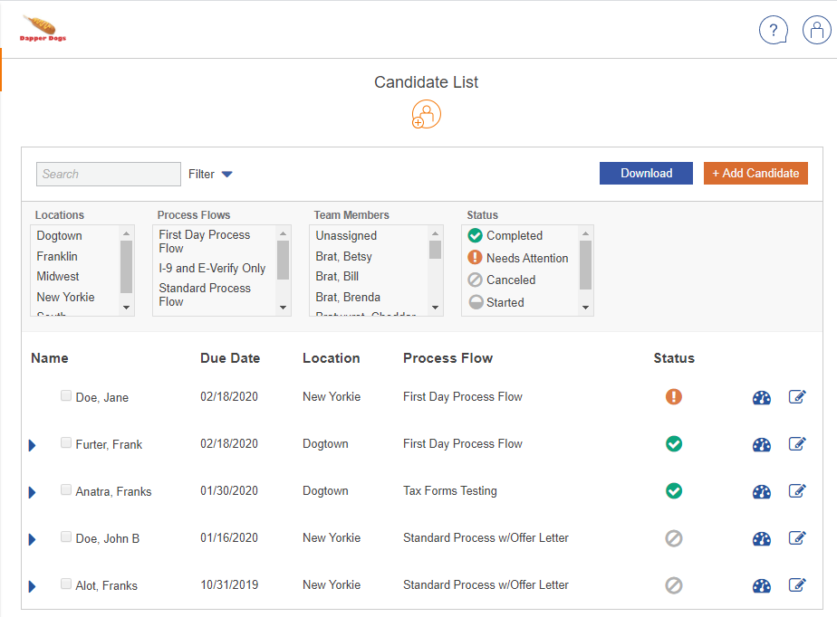 Searching and Filtering the Candidate List – Click Boarding - Resource ...