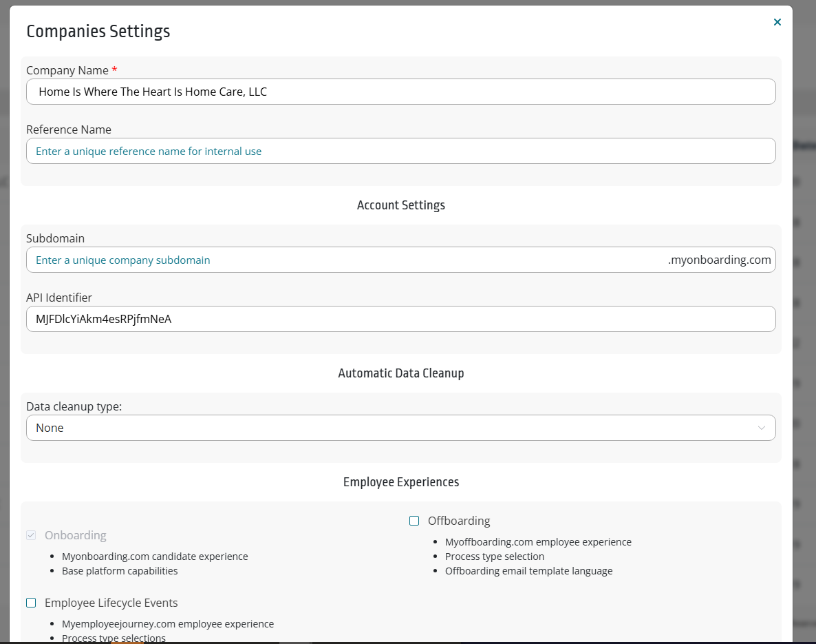 Creating a Company – Click Boarding - Resource Center