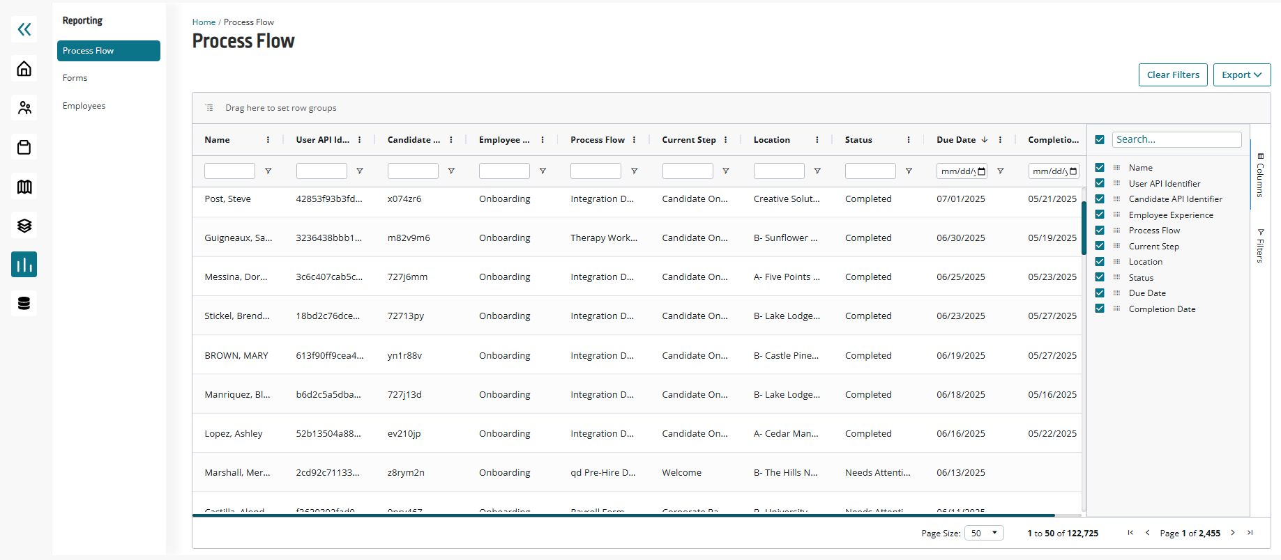 Process Flow Report Overview – Click Boarding - Resource Center